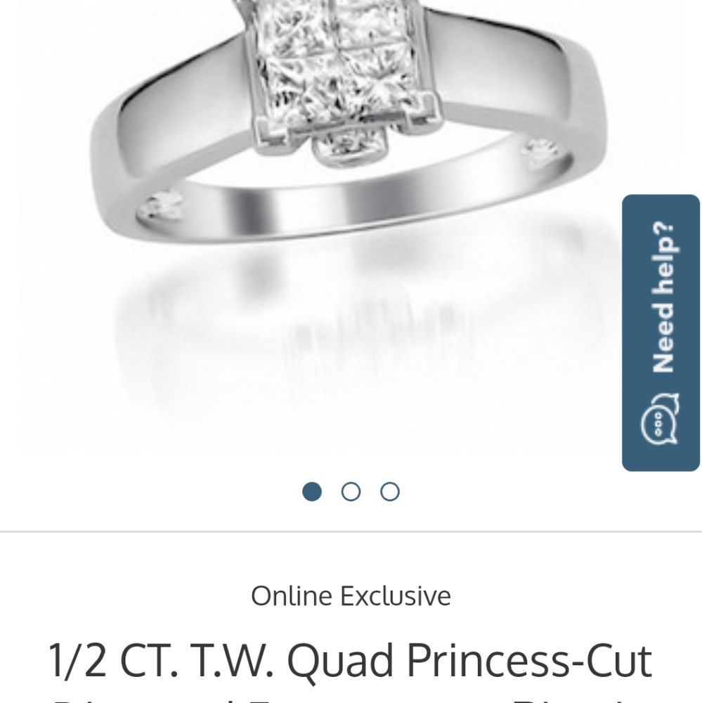 Quad Diamond Engagement Ring - Gem